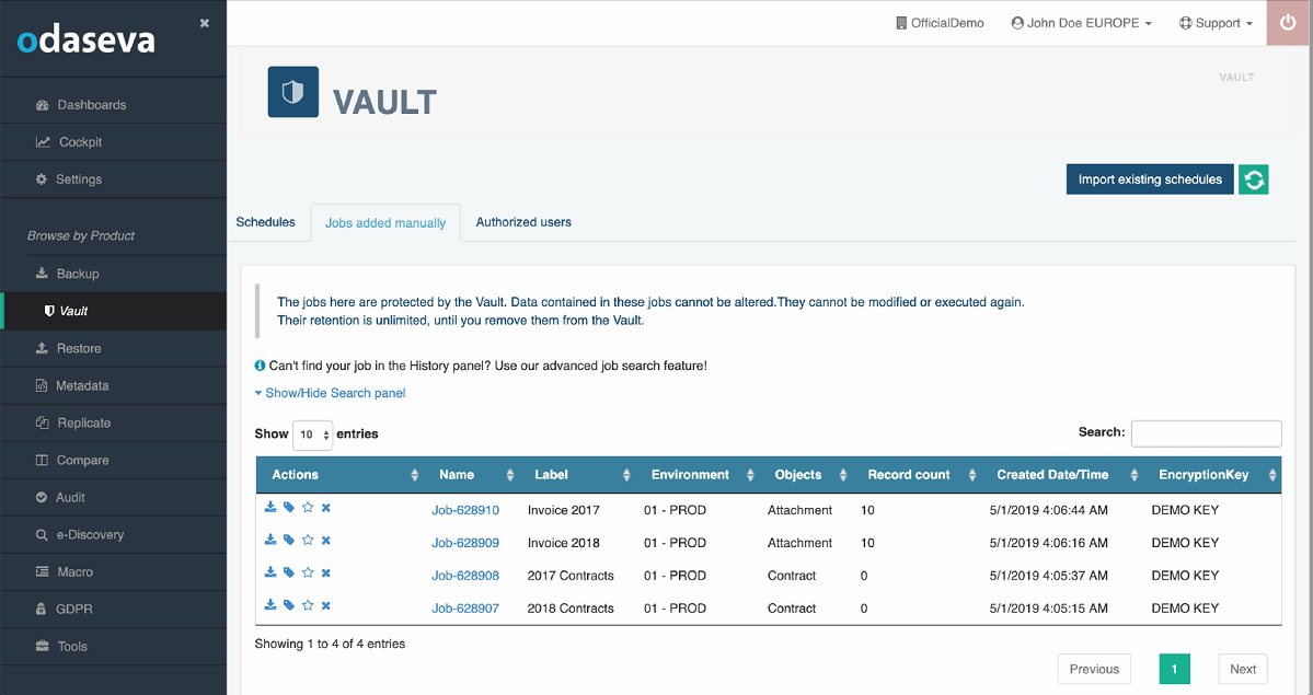 Odaseva introduces Vault for long-term Salesforce backup | TechTarget