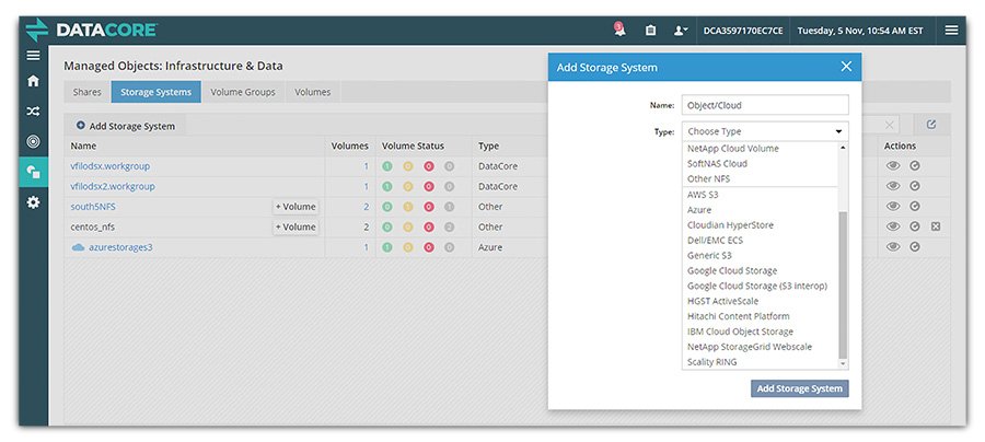 New DataCore vFilO software pools NAS, object storage | TechTarget