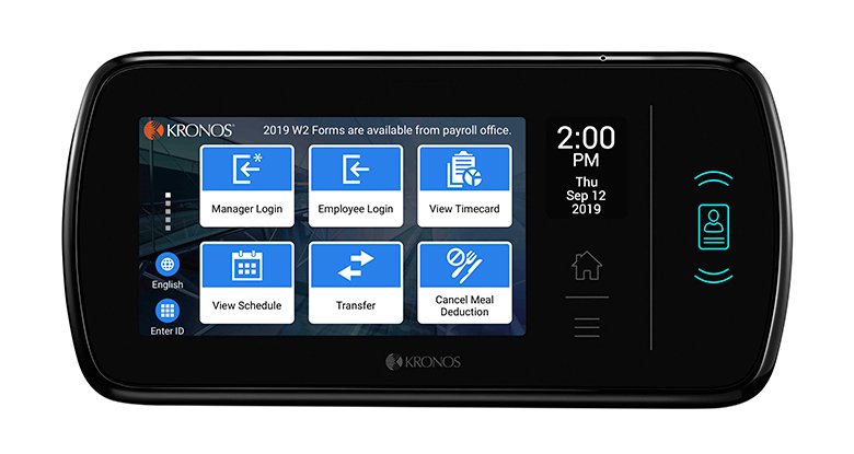 Kronos introduces its latest time clock, Kronos InTouch DX | TechTarget