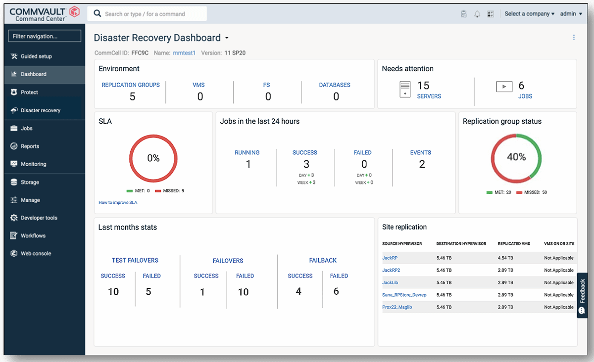 Commvault launches dedicated disaster recovery product | TechTarget