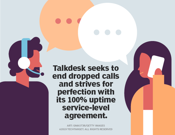 Customers stay connected with Talkdesk 100% uptime SLA | TechTarget