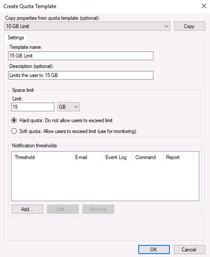 Create file server screens and quotas in FSRM | TechTarget