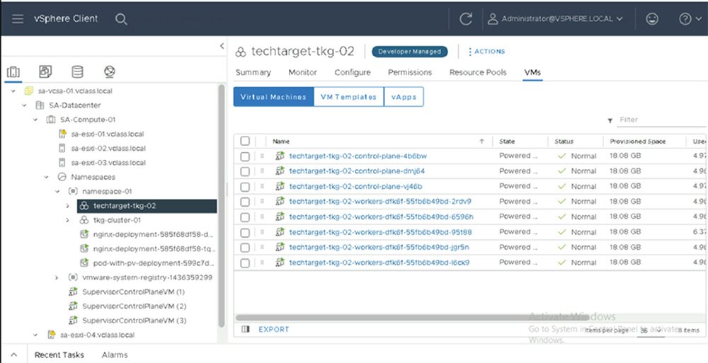 How to deploy Kubernetes on VMware with vSphere Tanzu | TechTarget