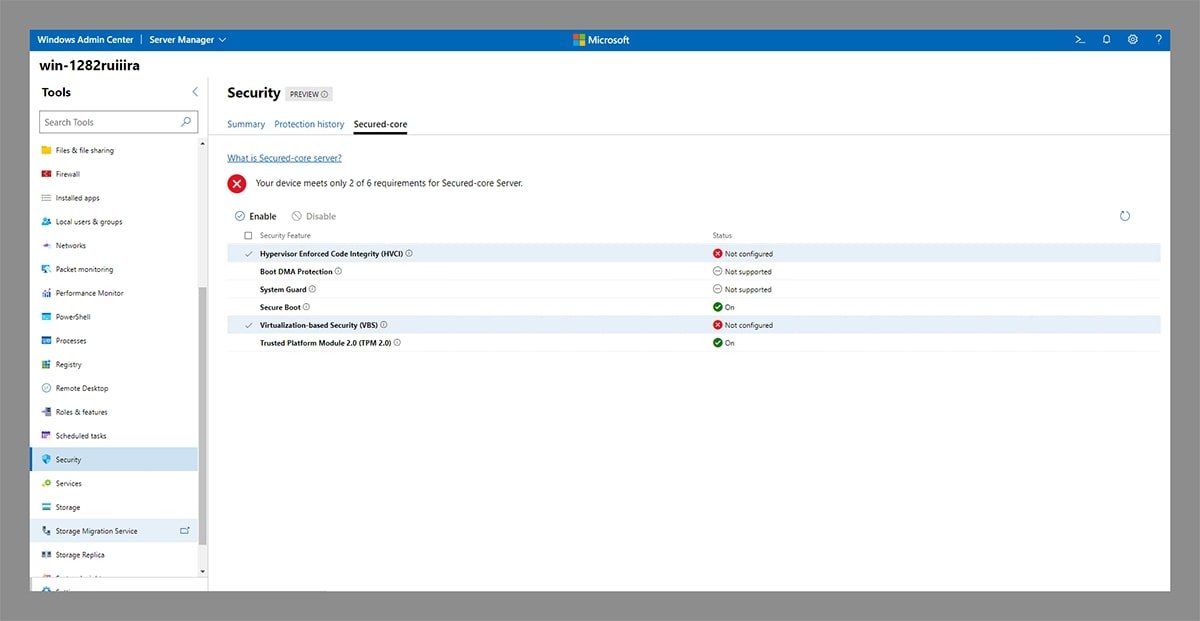 How to use Windows Server 2022 secured-core server features | TechTarget