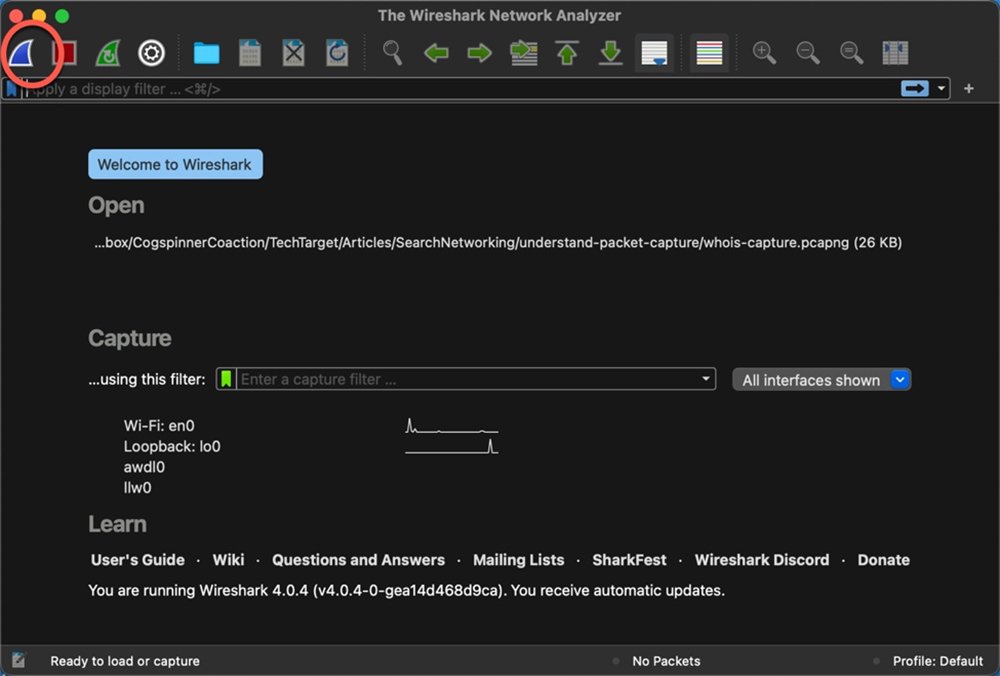 Examine a captured packet using Wireshark | TechTarget