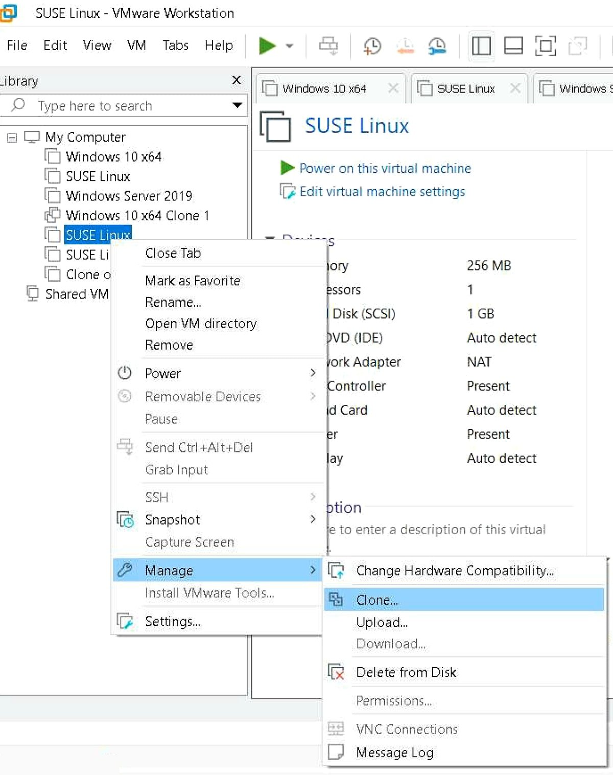 Learn how to use VMware's Workstation clone VM feature | TechTarget