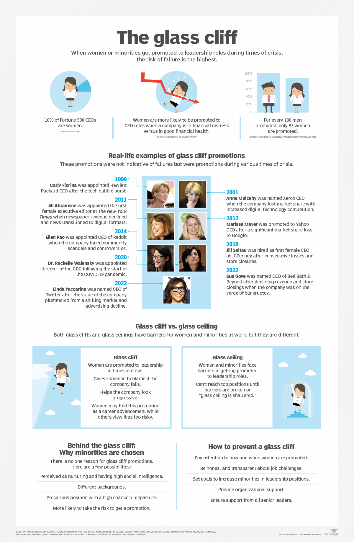 Facing the edge: The glass cliff at a glance