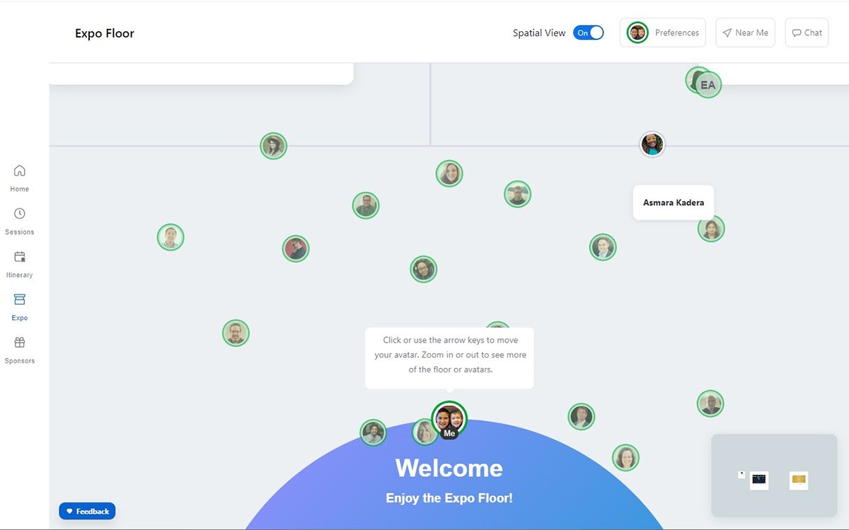 Zoom launches virtual conference floor for online events | TechTarget